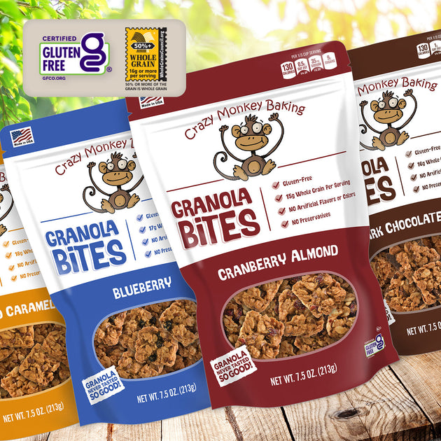Certified Gluten Free & Whole Grains | Crazy Monkey Baking